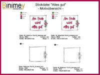 Stickdatei Am Ende wird alles gut - Binimey