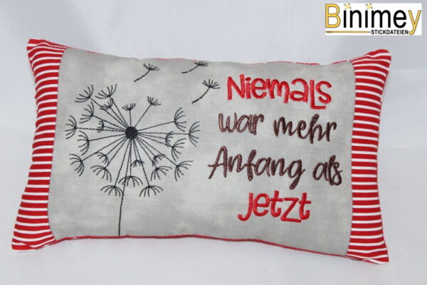 Stickdatei Sprüche Anfang Ende Abschied Neubeginn - Binimey